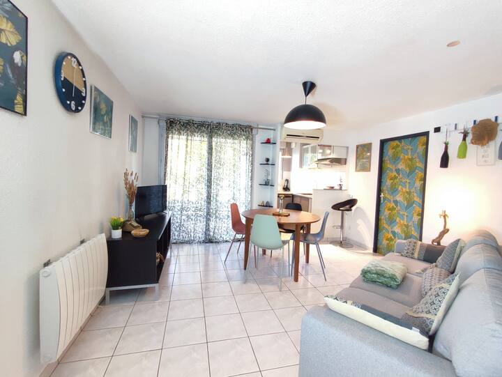 Roseraie T2 Wifi Parking Clim - Balma