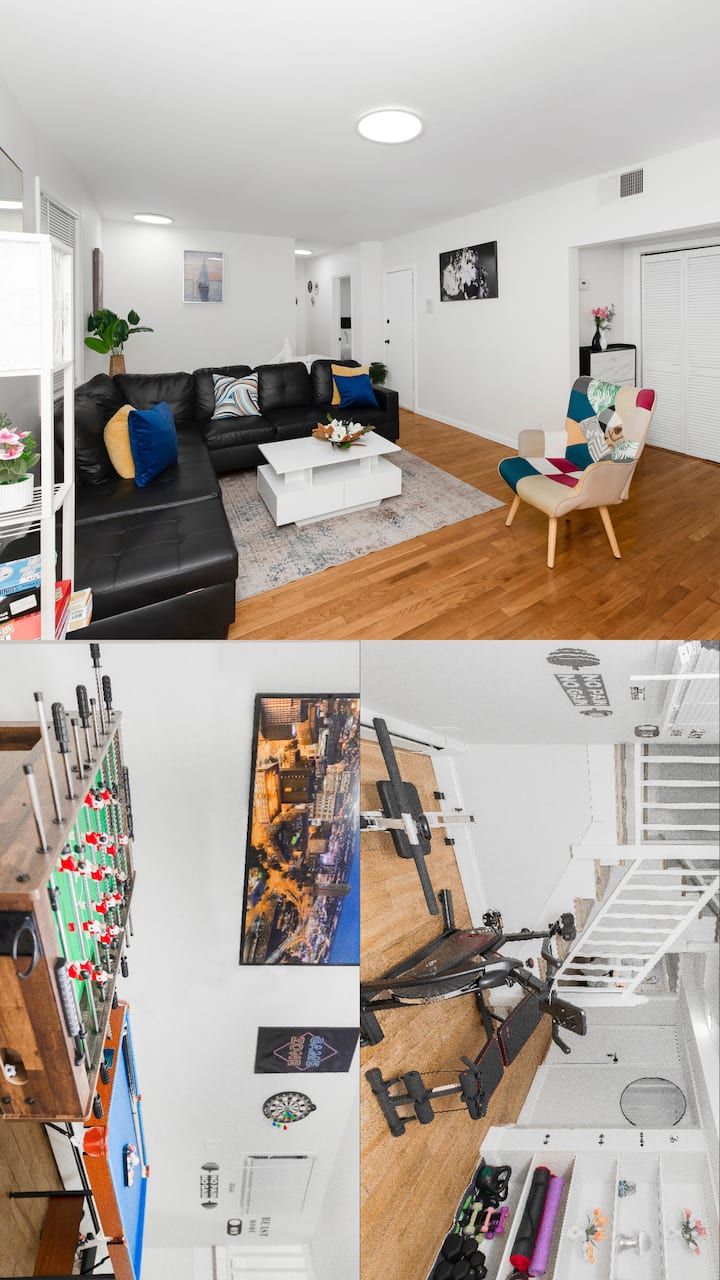 Free Parking Modern Duplex Near Nyc /Gym/gameroom - Staten Island