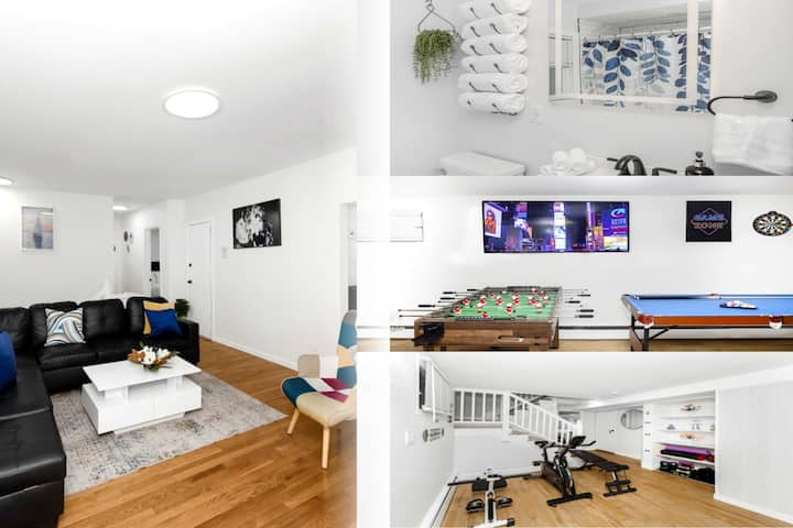 Free Parking Modern Duplex Near Nyc /Gym/gameroom - Elizabeth