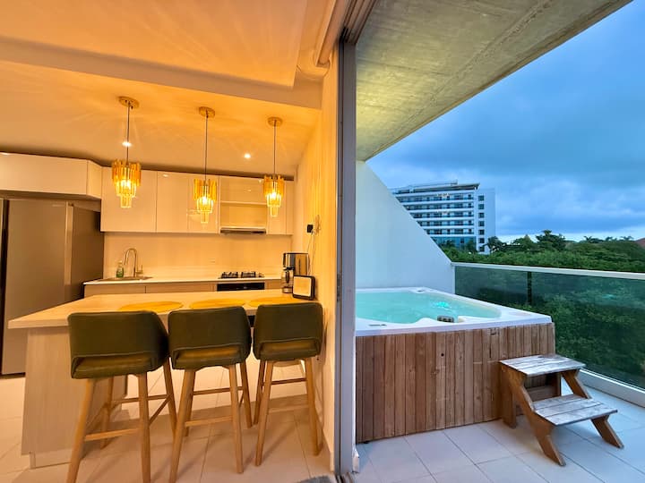 Apartamento Con Jacuzzi Privado Frente Al Mar - Cartagena