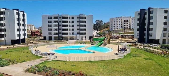 Exclusive Condo: Slide, Pool, Padel & Beach - Papudo
