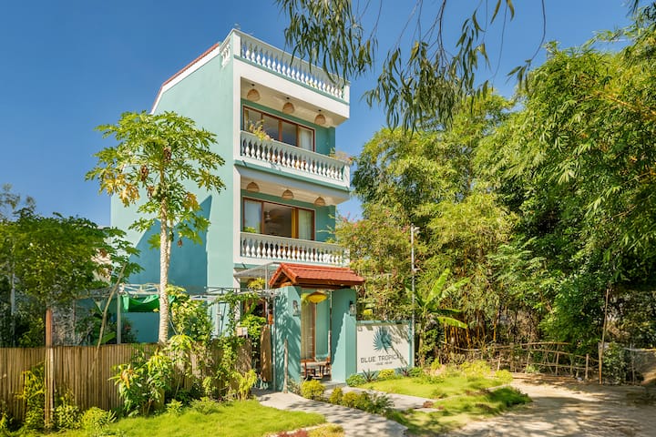 Bluetropical House , 5'walking Old Town-freebikes - Hội An