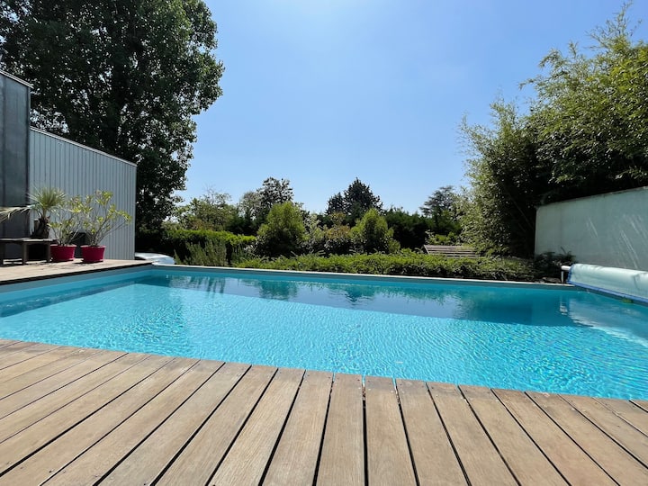 Studio Indépendant Dans Notre Villa Avec Piscine - Limonest
