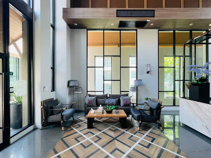 清迈Central Festival购物中心边上标准一室一厅泳池公寓清迈印象6号泳池公寓 - Chiang Mai