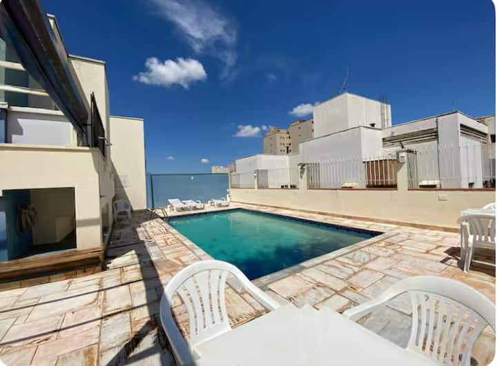 Ap.1 Q, Wifi, Piscina, 2ar, 2tv, Garagem  24h 302 - Ribeirão Preto