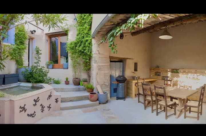 Maison De Village Au Pied Du Ventoux Avec Bassin - Bédoin