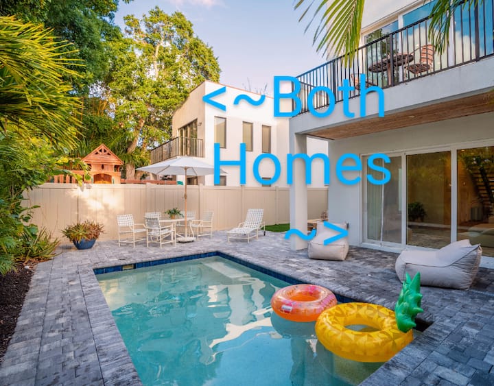 2 Downtown Villas+ Saltwater Pool, Hot Tub, Bocce - Sarasota, FL