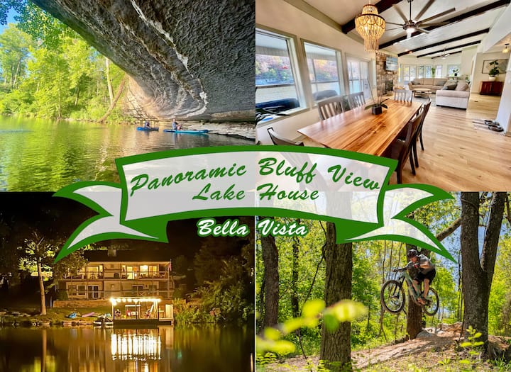 Panoramic Bluff View Lake House / On Trail & Water - Bella Vista, AR