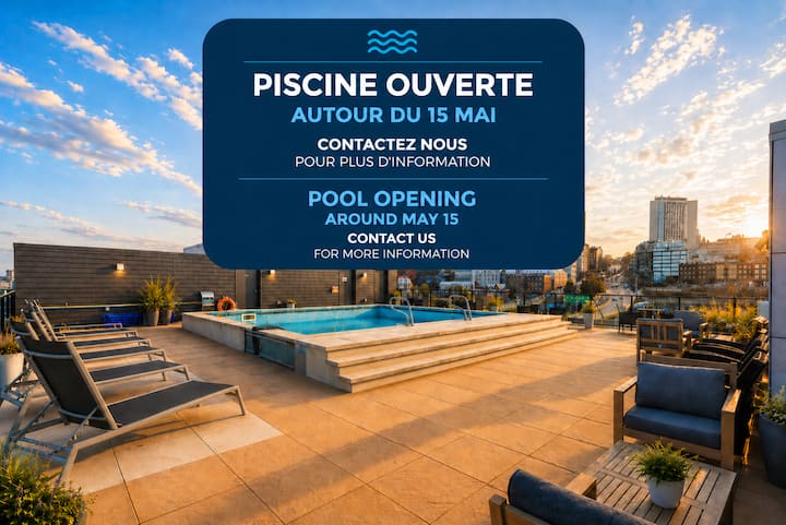 L'horizon Urbain, Parking, Toit-terrasse-piscine - Québec, QC