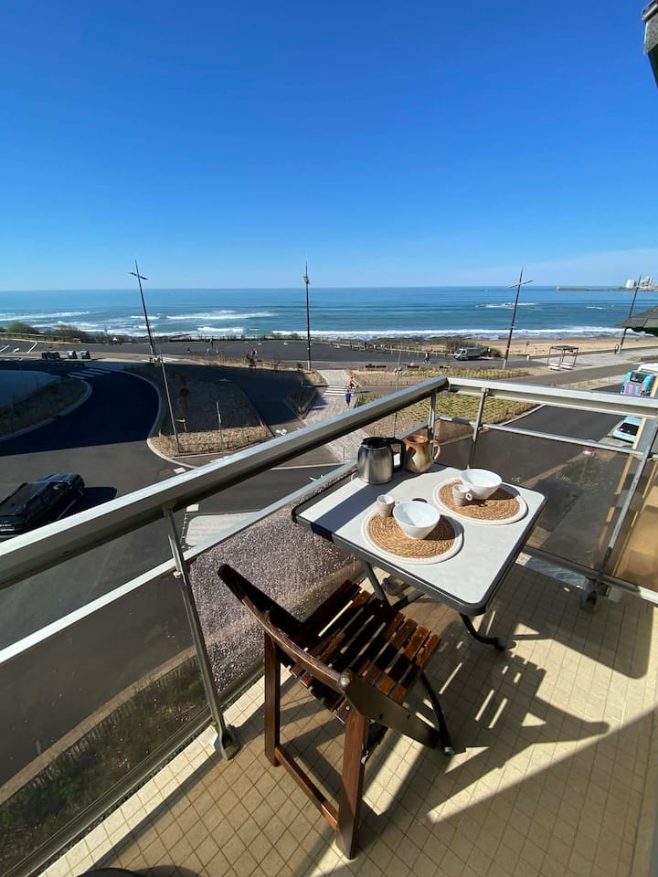 Face à L’océan, Quartier Des Présidents, 2 Pers - 레 사블르돌론느