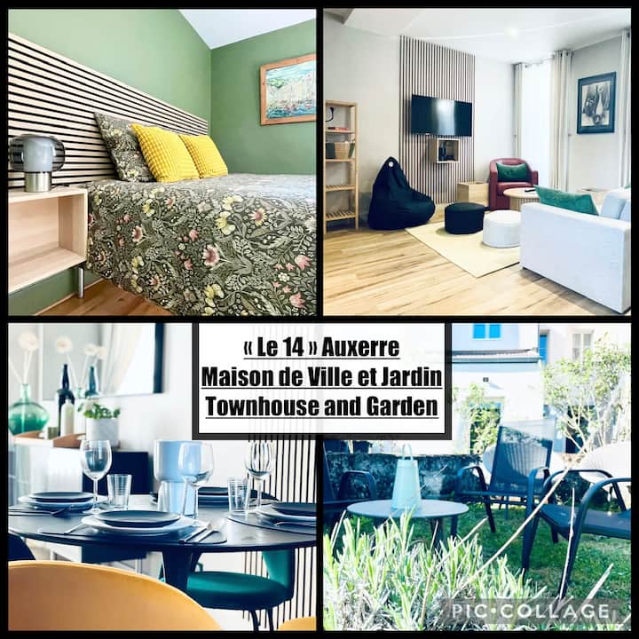 «&nbsp;Le 14&nbsp;» Maison Et Jardin - Wifi + Netflix - Auxerre