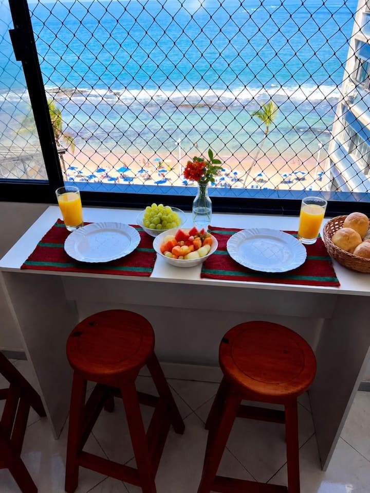 Frente Mar Com Vista Incrível Na Barra-135m² P/10 - Barra, Brazil