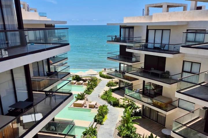 Penthouse Frente Al Mar Cerca Emerald Bay - Mexico