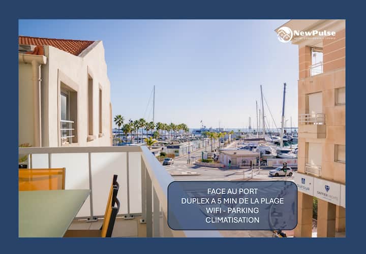 Les Voiles D’azur | Duplex Moderne - Vue Port, Mer - Vallauris