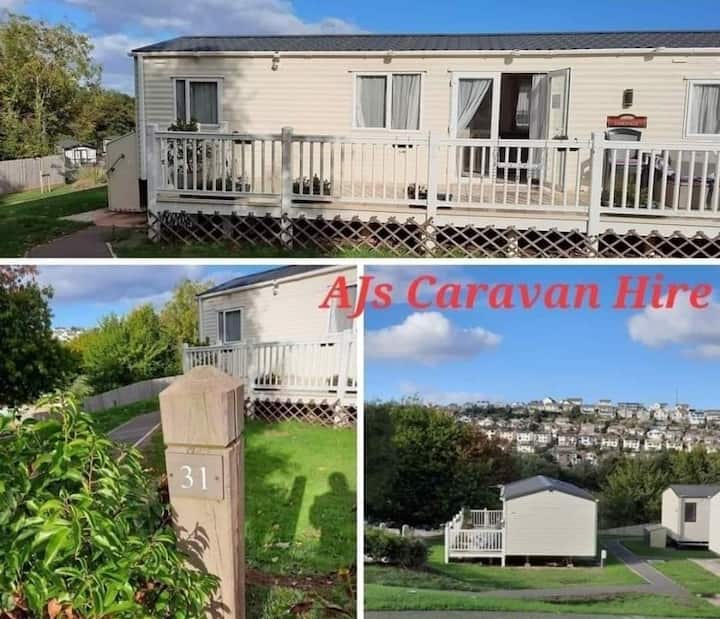 3 Bed Caravan With Side Decking - Paignton