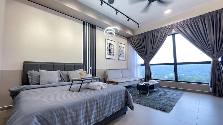Mossaz Pj |【Netflix】modern Studio 2pax 5km To 1u - Kota Damansara