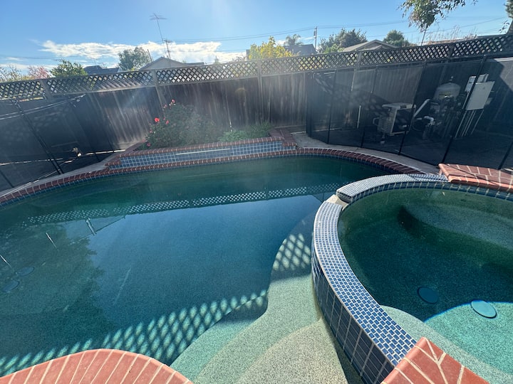 Retreat Oasis Pool/hot Tub/billiards/game Sf Bay - Santa Clara