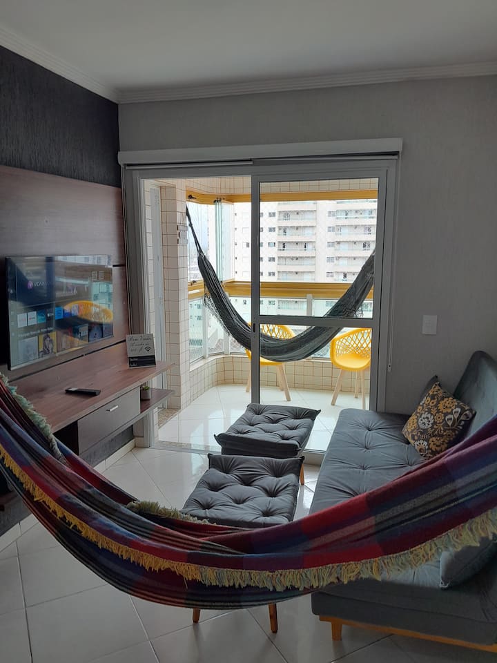 Ap. Com Sacada E Churrasqueira A Carvão -Tupi P.g. - Praia Grande