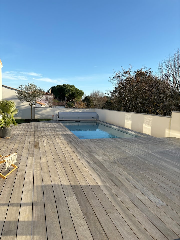 St Palais Villa Avec Piscine Chauffée 10 Couchages - Saint-Palais-sur-Mer