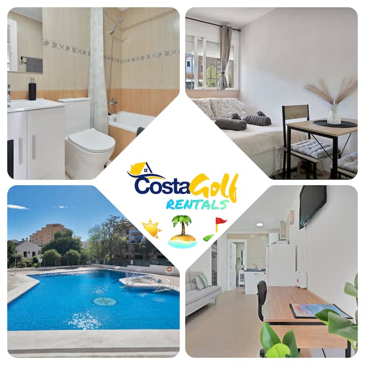 Estudio Con Wifi Piscina Y Parking En Benalmádena - 貝納爾馬德納