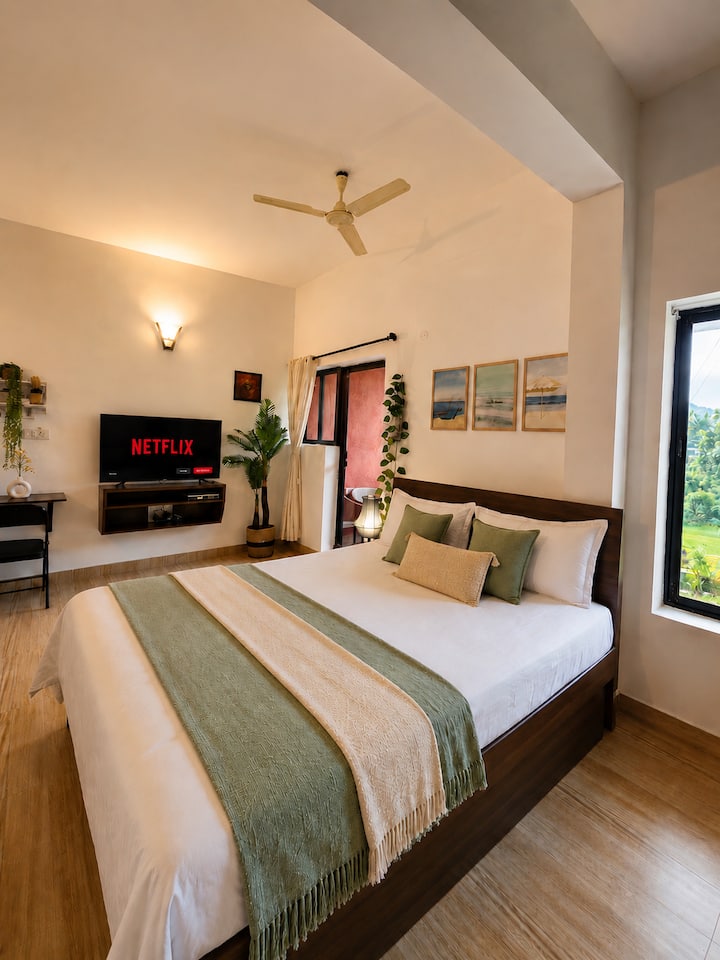 Beachwalk Palolem Studio, 10 Mins To Palolem Beach - Goa