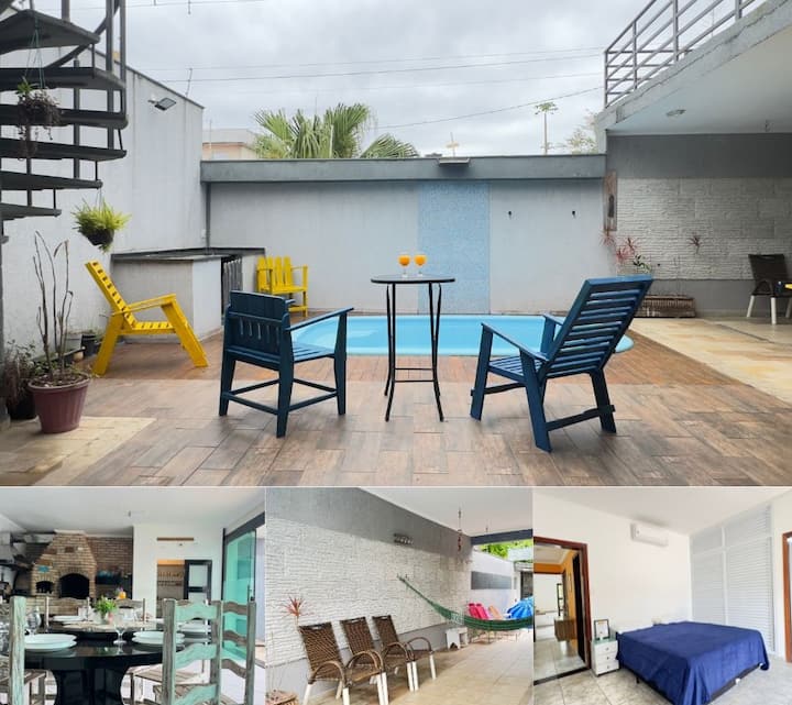 300mpraia, ÁRea Gourmet, Piscina,  Ar 6x Sem Juros - Peruíbe