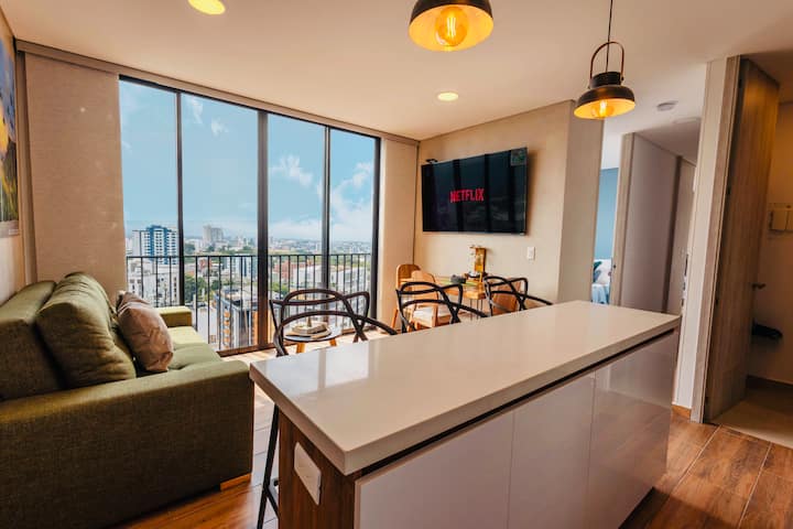 Laureles Modern Condo With Panoramic Views - Armenia