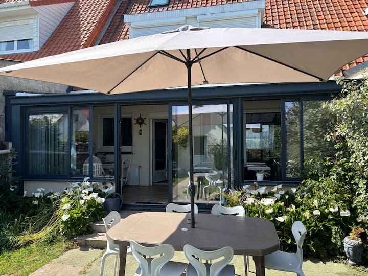 Maison Cléopâtre : 2 Min Plage à Pied 3 Ch 6 Pers - Wimereux