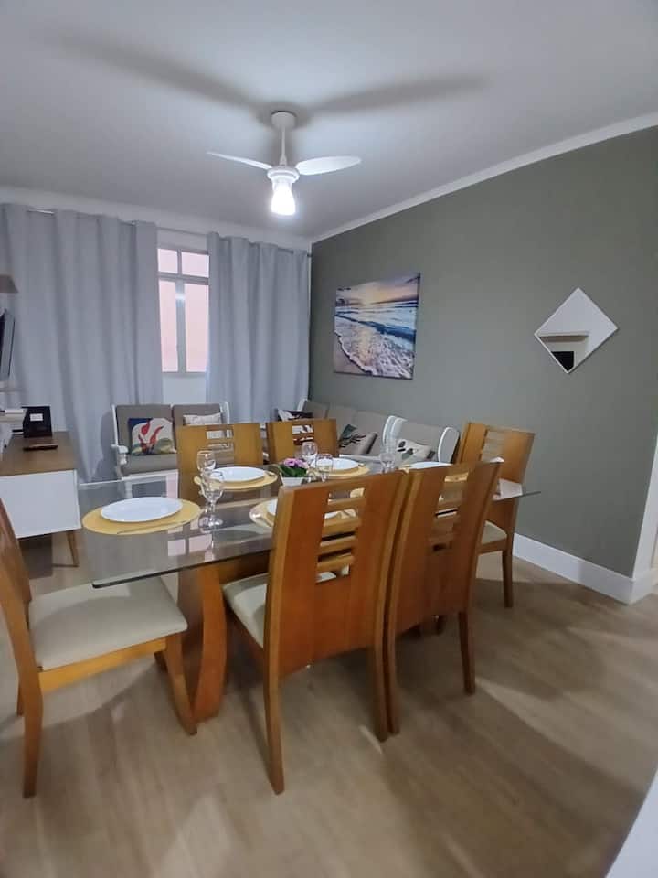 Apt No Boqueirão Pé Na Areia - Santos