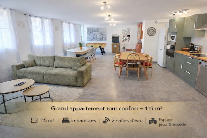 L Arcade 10 Personnes 500 M Sanctuaire 115m2 Wifi - Lourdes