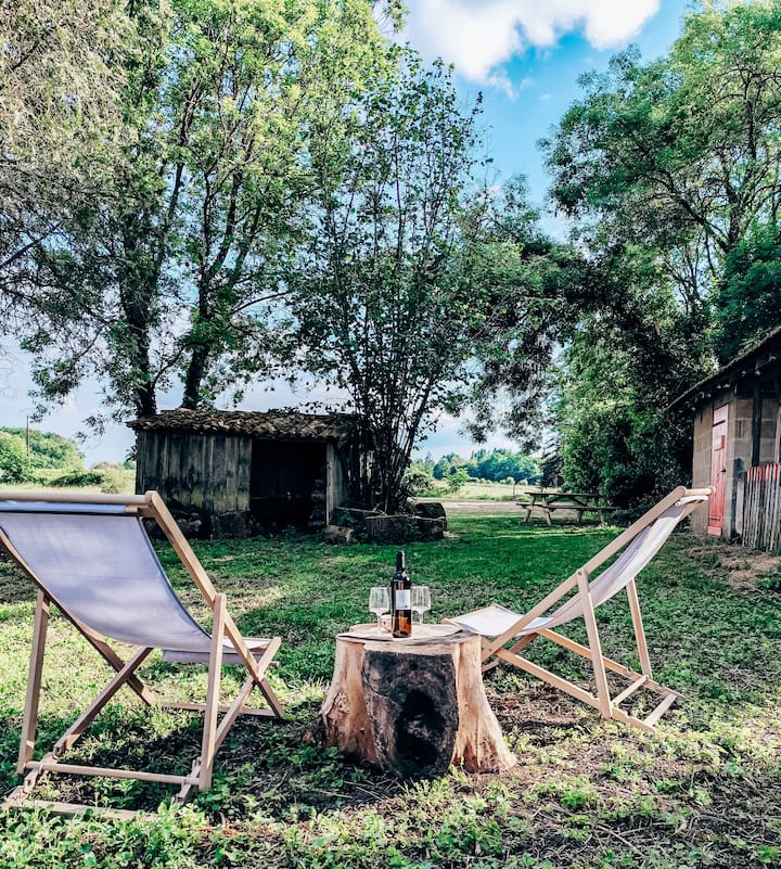Cottage Dans Corps De Ferme - Accès Jardin Arboré - Charente-Maritime