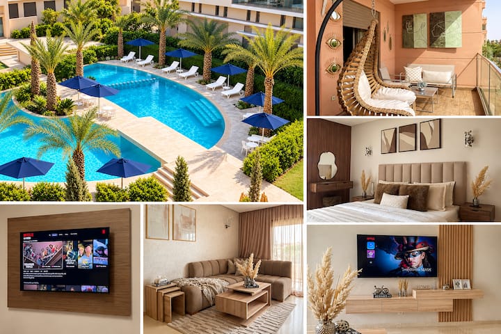 Luxurious Marrakesh Apartment Pool + Terrace - Marocco