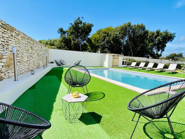 Agréable Villa Avec Piscine - 보니파씨오