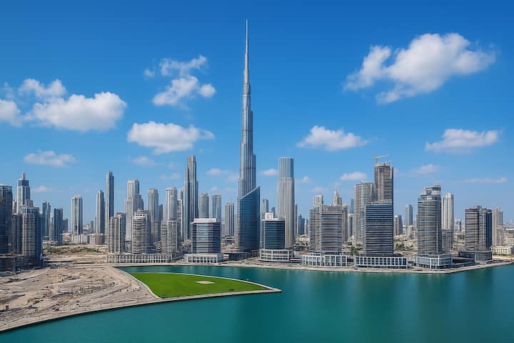 Burj Khalifa & Canal View| Pool&gym | Ny Fireworks - Dubaj