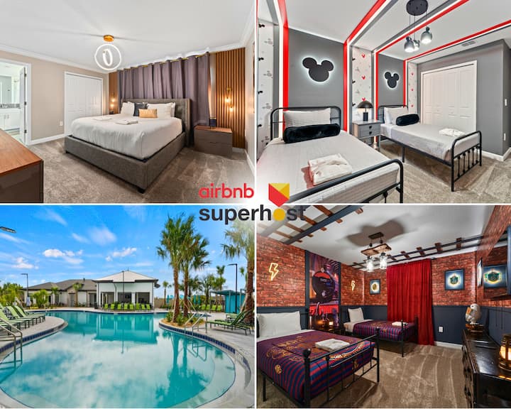 4bd Family Haven With Themed Rooms, Pool & Bbq! - Kissimmee, FL