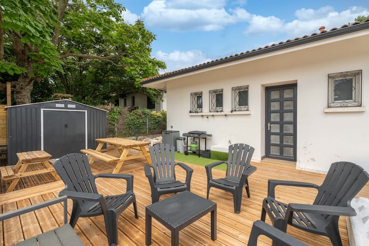 Maison 80 M2 à 800m De La Plage - 6 à 8 Pers - Mimizan