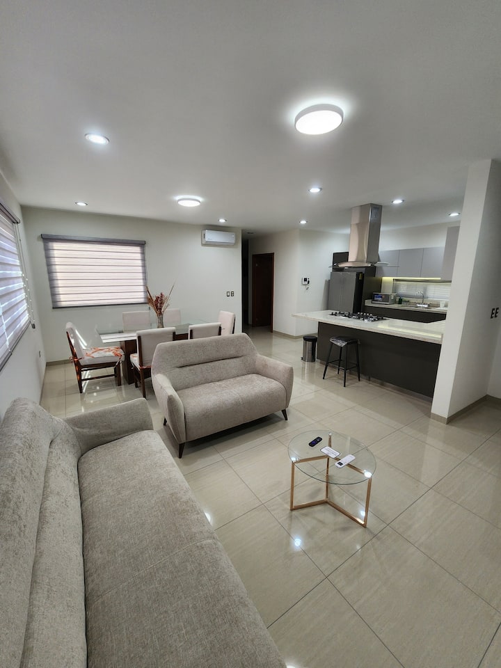 Super Elegante Depa 6huéspedes Elevador 3recámaras - Durango