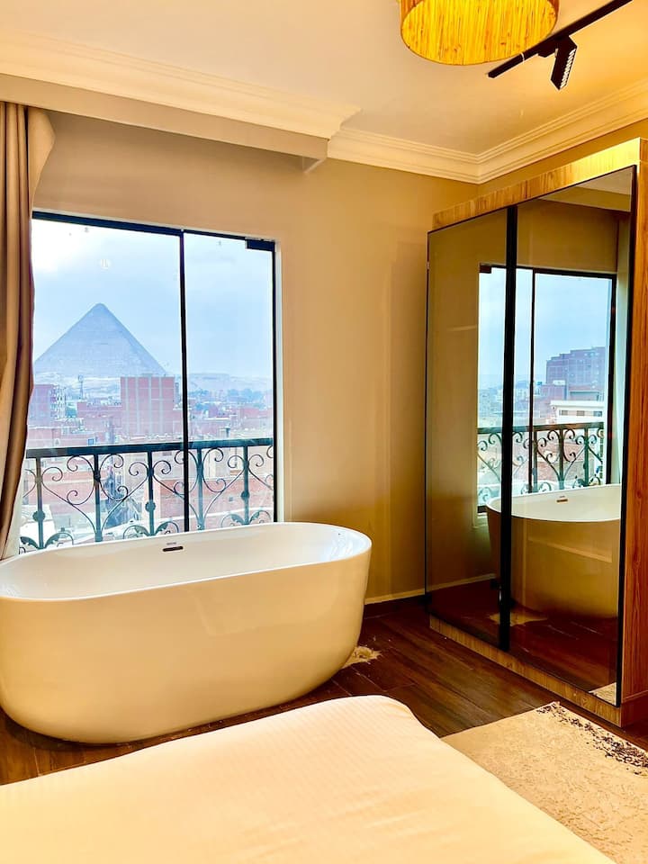 Luxury Apartment Pyramids View - Giza