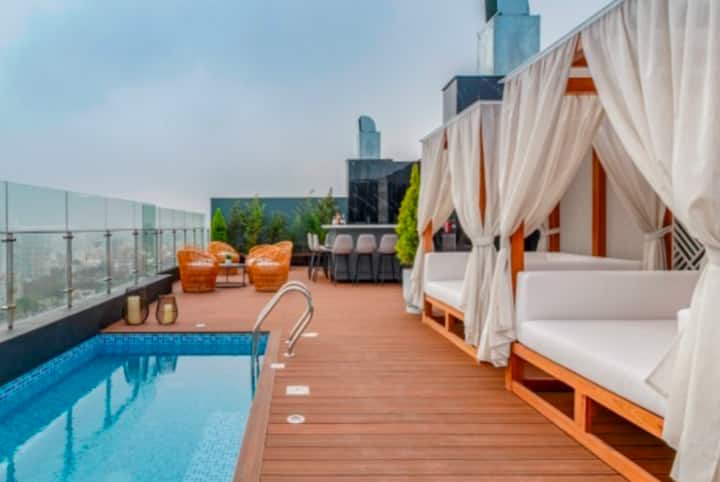 Moderno Depa  Rooftop Con Piscina Jacuzzis - 