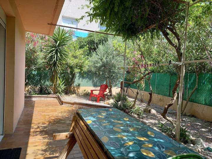 Studio Front De Mer Terrasse Et Jardinet - Argelès-sur-Mer