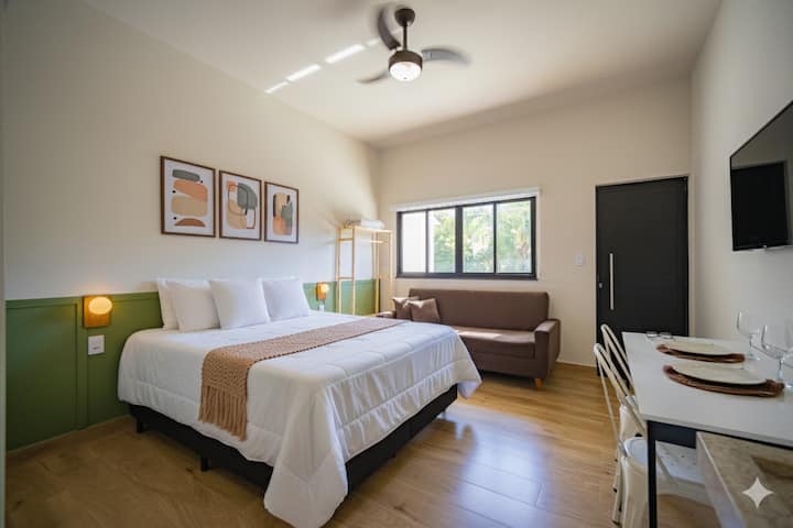 Loft Folhas Da Mantiqueira| Ar-condicionado | Vaga - Águas de Lindoia