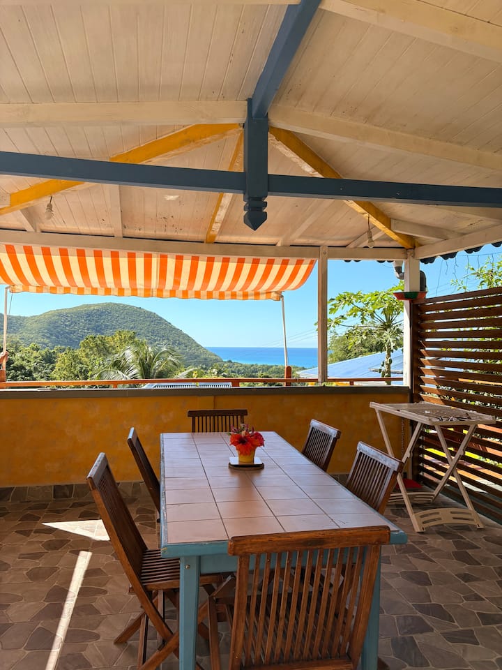 Le Gite Bananier De 4 à 6 Personnes Vue Sur Mer - Deshaies