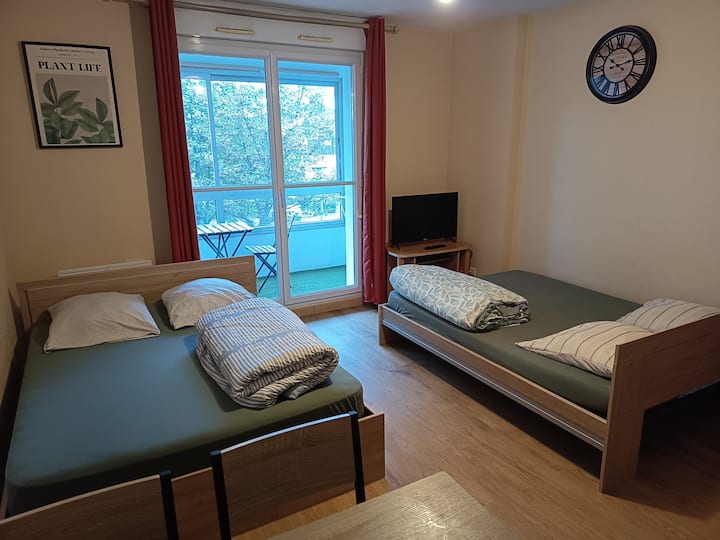 T1 30m² Cosy 4 Pers - Tours Nord - Tours