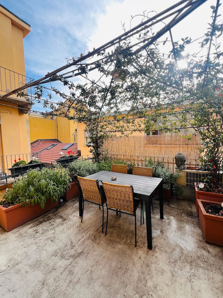 Casa Di Design In China Town Con Terrazzo - Milão