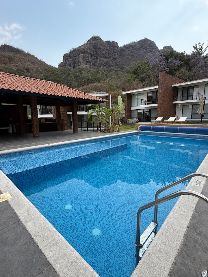 Incalli House, Terraza & Jacuzzi Privado. - Cocoyoc