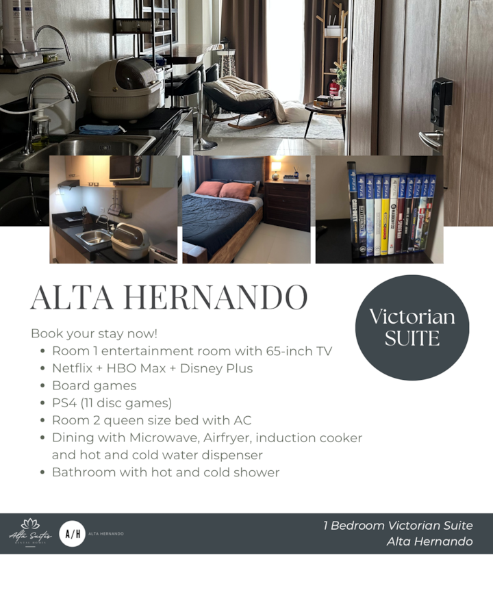 1br Victorian Style + Ps4 Entertainment Room - Marikina