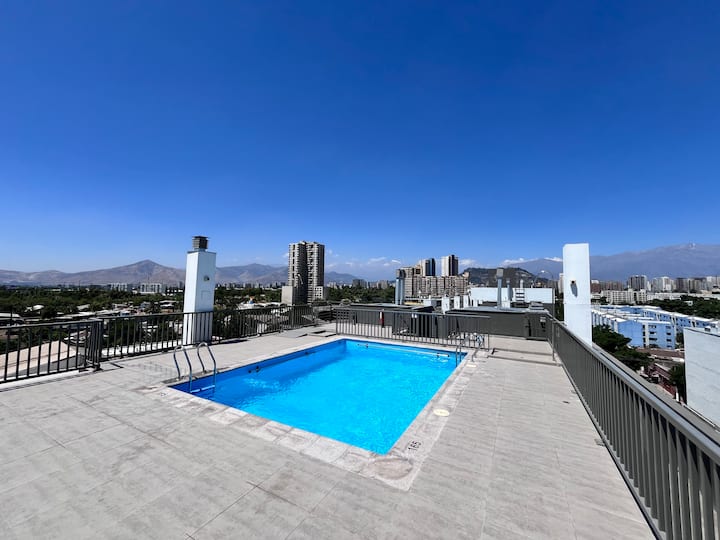 Moderno Y Nuevo Depto. Con Wifi-piscina-quincho - Quinta Normal