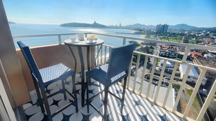 Vista Do Mar, Pé Na Areia, 15km Do Beto Carrero - Penha