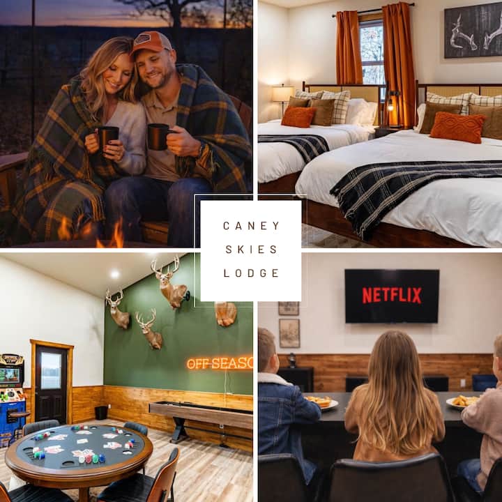 Hunting Lodge•game Room•hot Tub•fire-pit•hunting - Copan Lake, OK