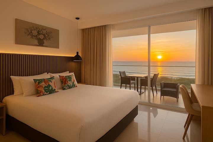 Lujoso Apto Vista Mar Cartagena/2 Mins Aeropuerto. - Cartagena